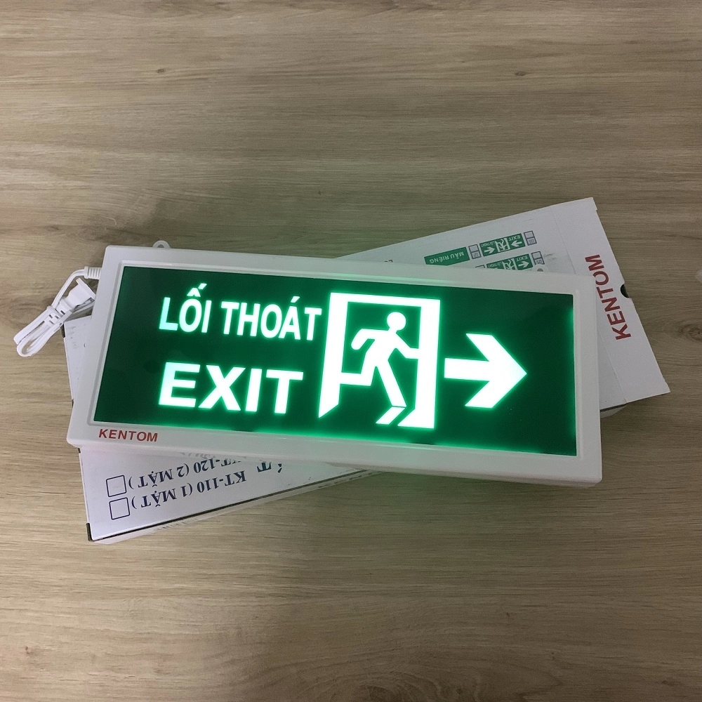 ĐÈN EXIT 2 MẶT KT120 KENTOM